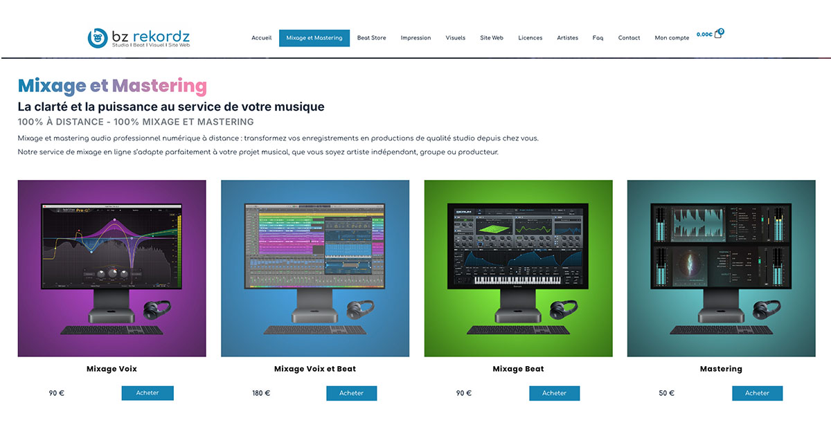 Mixage et Mastering - Bz Rekordz